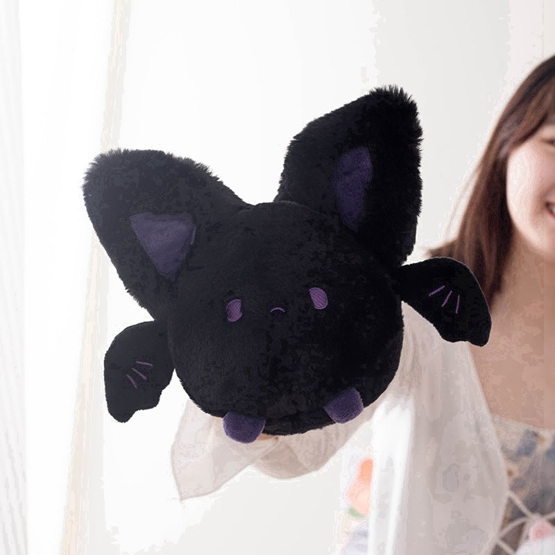 Black And White Cute Round Bat Stuffed Toy – Gaopeng Toy
