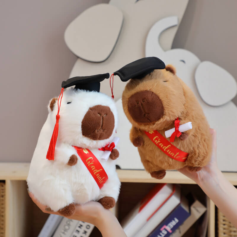 Cute Graduation Capybara Plushies – Gaopeng Toy