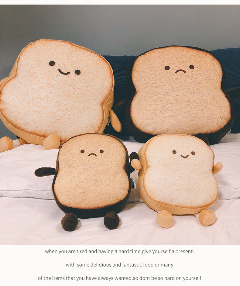 Emotional Bread Cushion Cute Toast Emoji Cushion – Gaopeng Toy